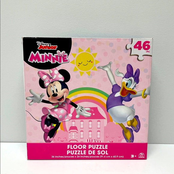 Disney | Toys | Minnie Mouse Floor Puzzle For Kids Ages 4 And Up | Poshmark